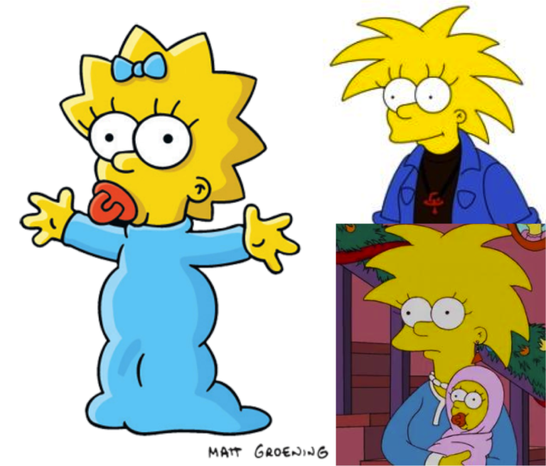 Мэгги Симпсон из мультсериала «Симпсоны» (30 фото) 🔥