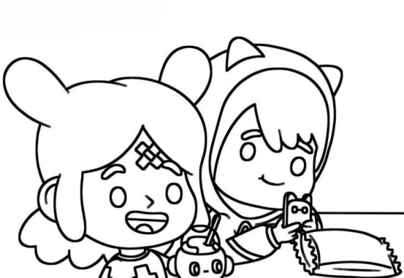 Раскраски Тока Бока А4 для распечатки (50 картинок) 🔥