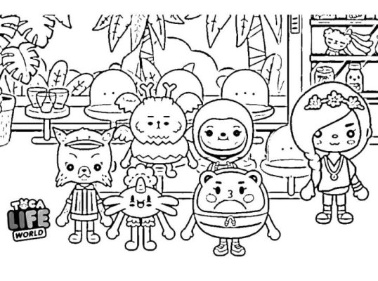 Раскраски Тока Бока А4 для распечатки (50 картинок) 🔥